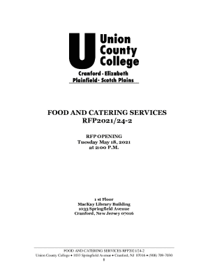 Fillable Online 50+ SAMPLE Catering Request for Proposal in PDF50 ...