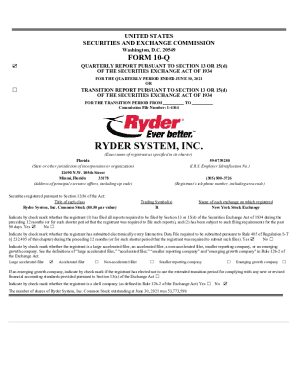 Fillable Online RYDER SYSTEM, INC. Fax Email Print - pdfFiller