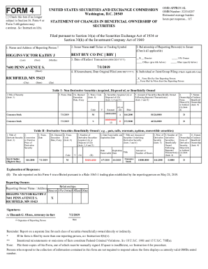 Fillable Online (1) The sale reported on this Form 4 was effected ...