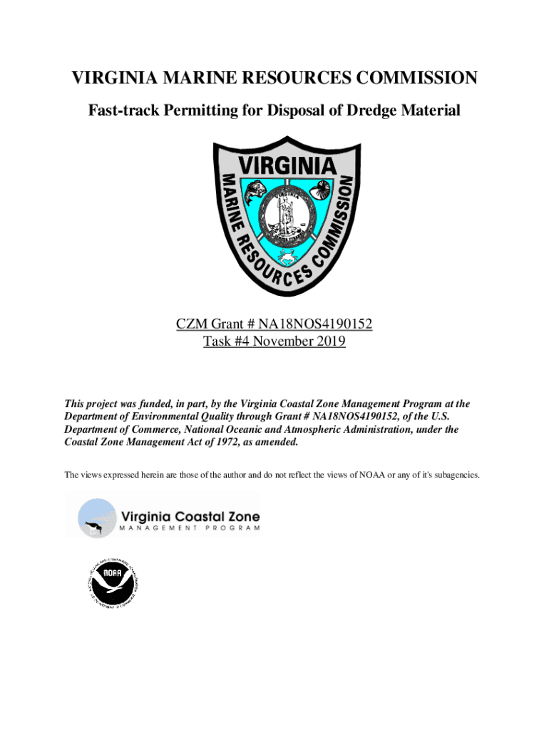 Fillable Online Virginia Marine Resources Commission Fast-track Permitting for ... Fax Email ...