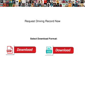Fillable Online Request Driving Record Nsw. Request Driving Record Nsw ...