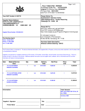 Fillable Online Purchase Order No: 4300692689 - Amazon AWS Fax Email Print - pdfFiller