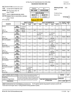 Fillable Online NPDES Discharge Monitoring Report Form (DMR) Form ...