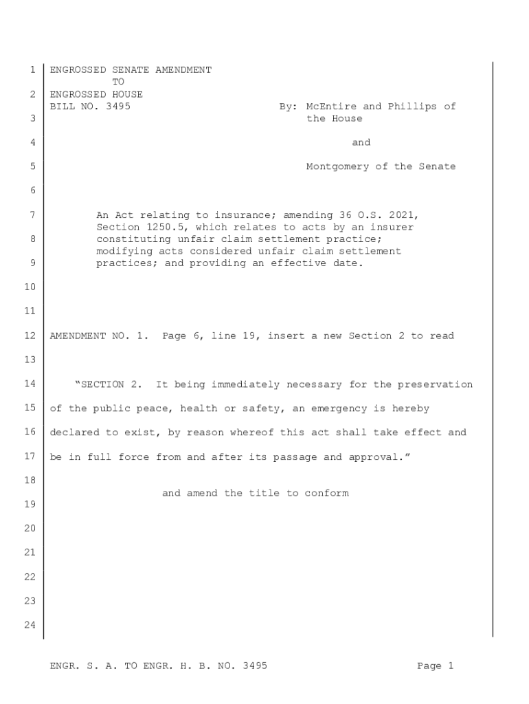 Fillable Online ENGR. S. A. TO ENGR. H. B. NO. 3495 Page 1 1 2 3 4 5 6 7 8 9 10 ... Fax Email ...