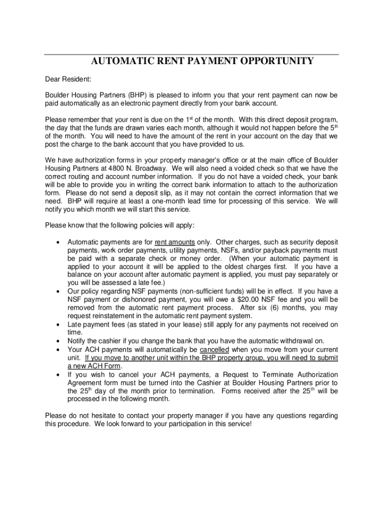 Fillable Online Authorization Agreement for Pre-Arranged Payments ...