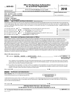 Fillable Online Fillable Online Form 8878 IRS e-file Signature ...