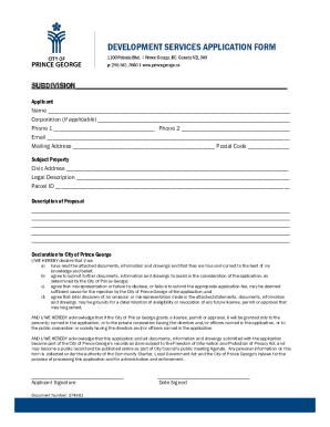 Fillable Online www.princegeorge.caBusiness and DevelopmentDEVELOPMENT ...