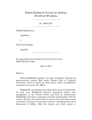 Fillable Online www.1dca.orgcontentdownloadFIRST DISTRICT COURT OF ...