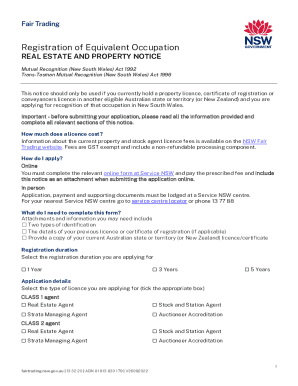 Fillable Online Property notice of registration of equivalent ...