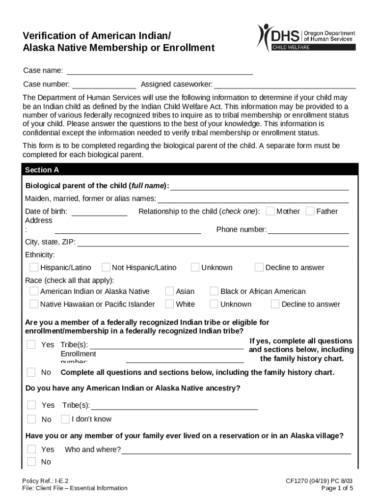 sharedsystems.dhsoha.state.or.usDHSsServedDHS 1270A Verification of ...