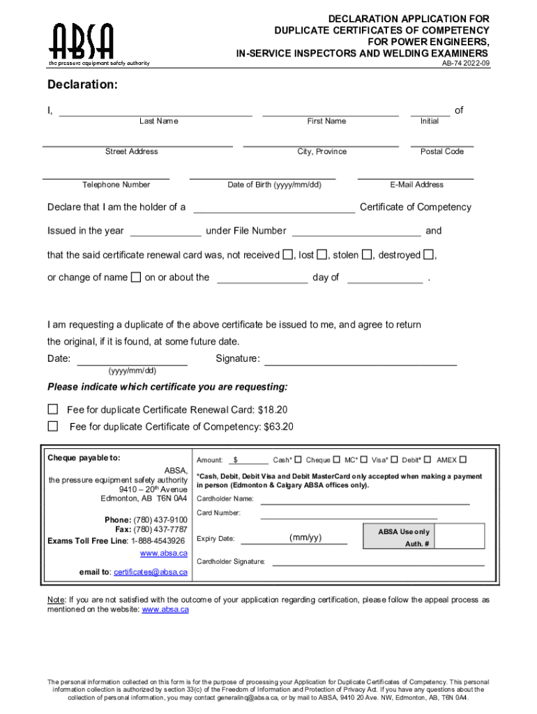 Fillable Online www.technicalsafetybc.caformapplication ...
