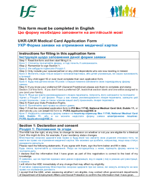 Fillable Online www2.hse.ieserviceshealthcare-in-irelandUKR-UKR Medical ...