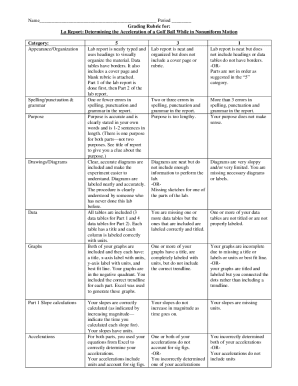 Fillable Online www.studocu.comen-usdocumentLab Report Grading Rubric ...