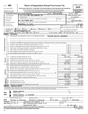 Fillable Online 2019 Federal Tax Return Documents (WE CARE MANATEE INC ...