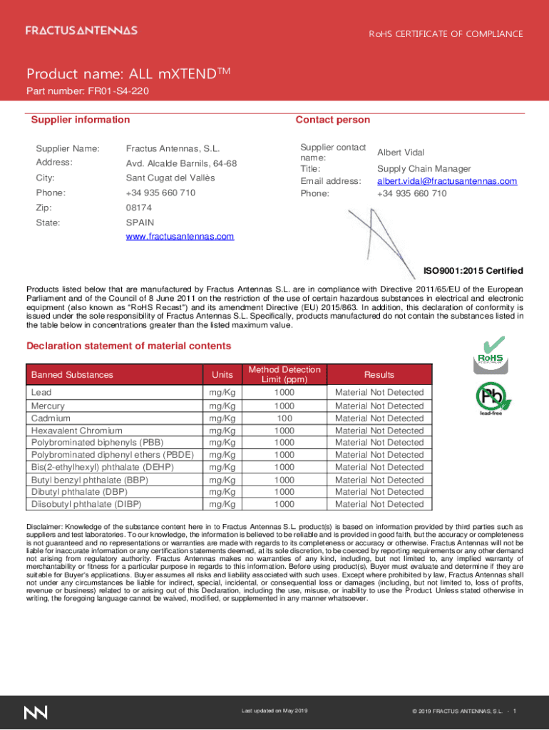 Fillable Online Product name: ALL mXTENDTM - Mouser Electronics Fax Email Print - pdfFiller