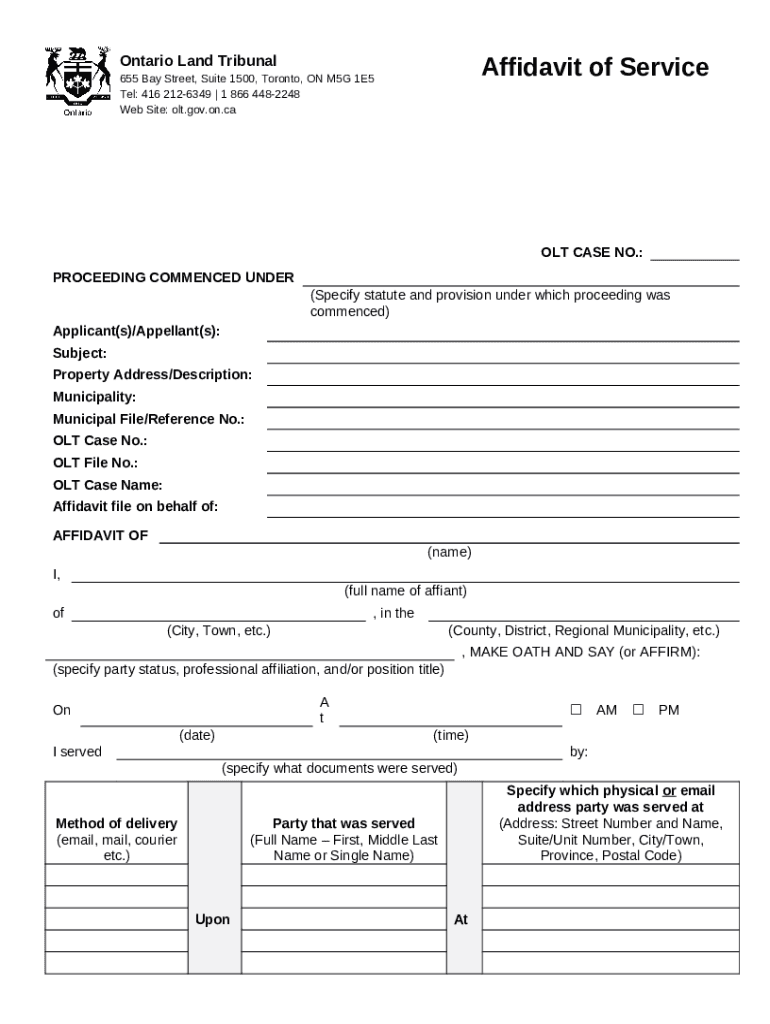 olt.gov.on.cawp-contentuploadsOLTSample Procedural Order - Ontario Doc Template | pdfFiller