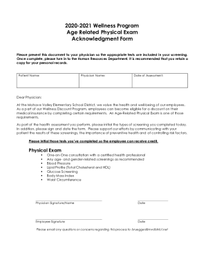 Fillable Online Physical Exam Form - Fill Out and Sign Printable PDF ...