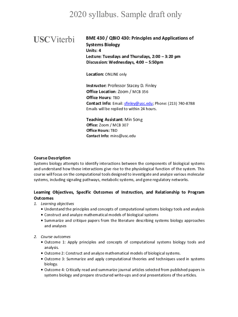 Fillable Online web-app usc 2020 syllabus. Sample draft only Fax Email ...
