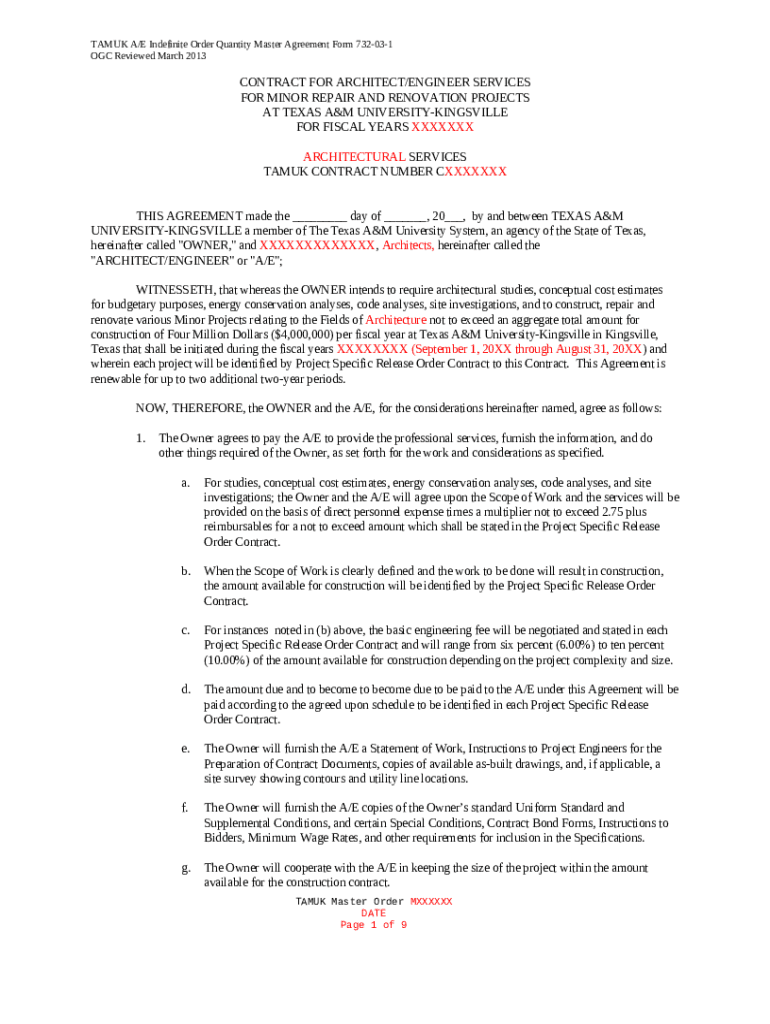 Free Architect Contract TemplateArchitect Agreement Template - List of all current AIA Contract ...