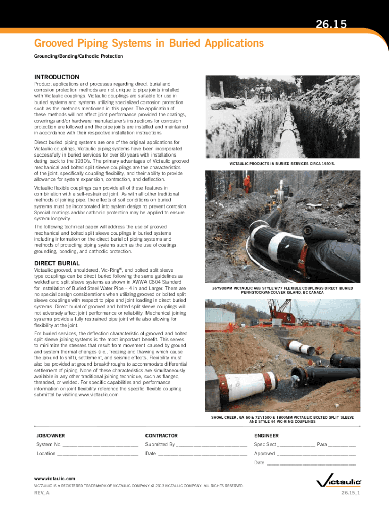 Fillable Online 26.15 Grooved Piping Systems in Buried ...