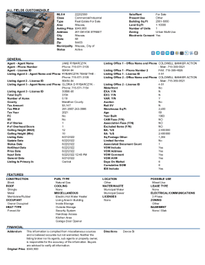 Fillable Online MLS Sheet.pdf - LoopNet.com Fax Email Print - pdfFiller