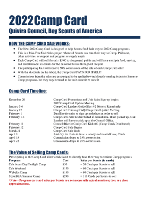 Fillable Online Quivira Council, Boy Scouts of America Fax Email Print ...