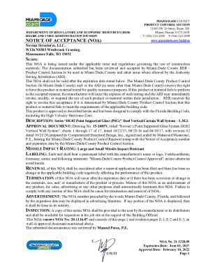 Fillable Online 21-1228.09 - NOTICE OF ACCEPTANCE (NOA) Fax Email Print ...