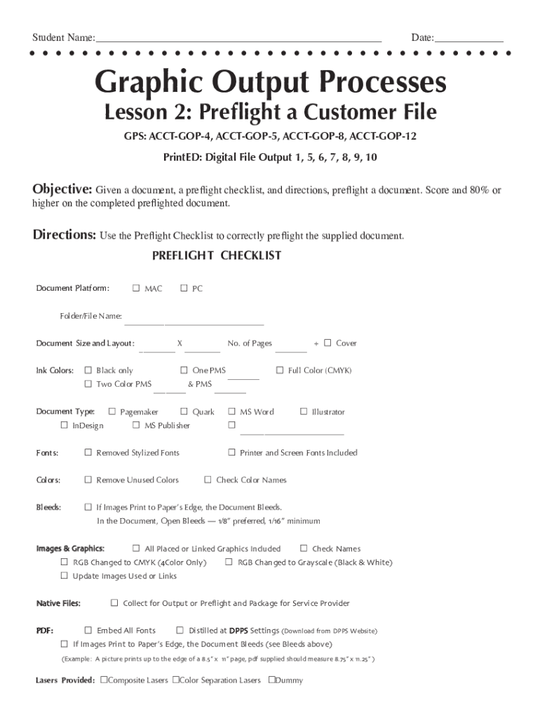 Fillable Online Graphic Output Processes Fax Email Print - pdfFiller