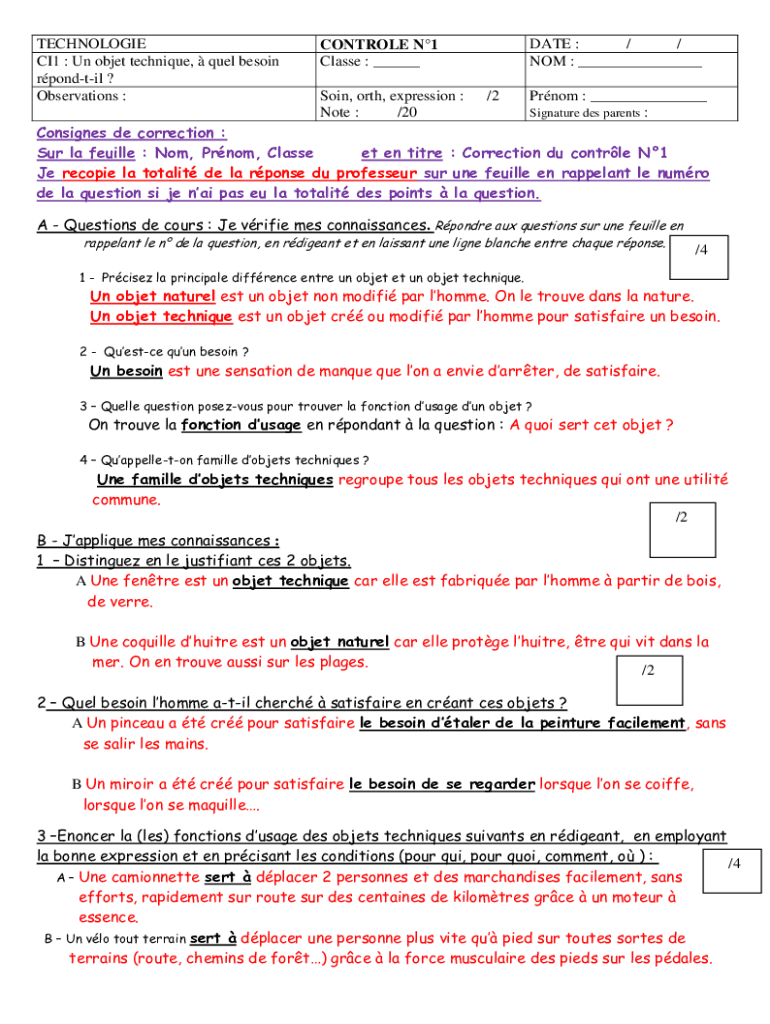 Fillable Online blog ac-versailles CI1 : Un objet technique,quel besoin ...