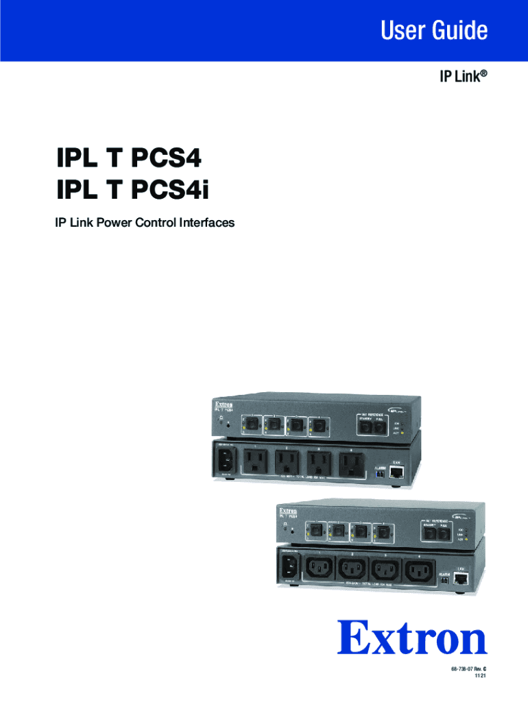Fillable Online IPL T PCS4 and IPL T PCS4i User Guide. User guide for the IPL T PCS4 and IPL T ...