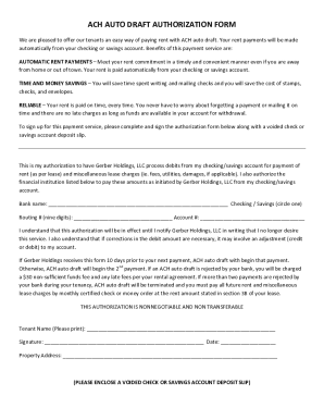 Fillable Online Free Recurring ACH Payment Authorization Form ...