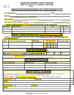 Fillable Online DOT Application for Employement - fillable.pdf - Amazon ...