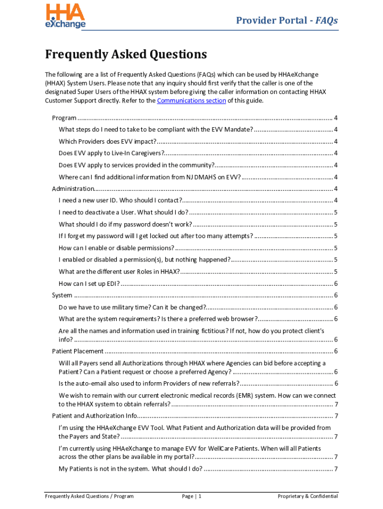 Fillable Online Frequently Asked Questions For Providers About The No ...
