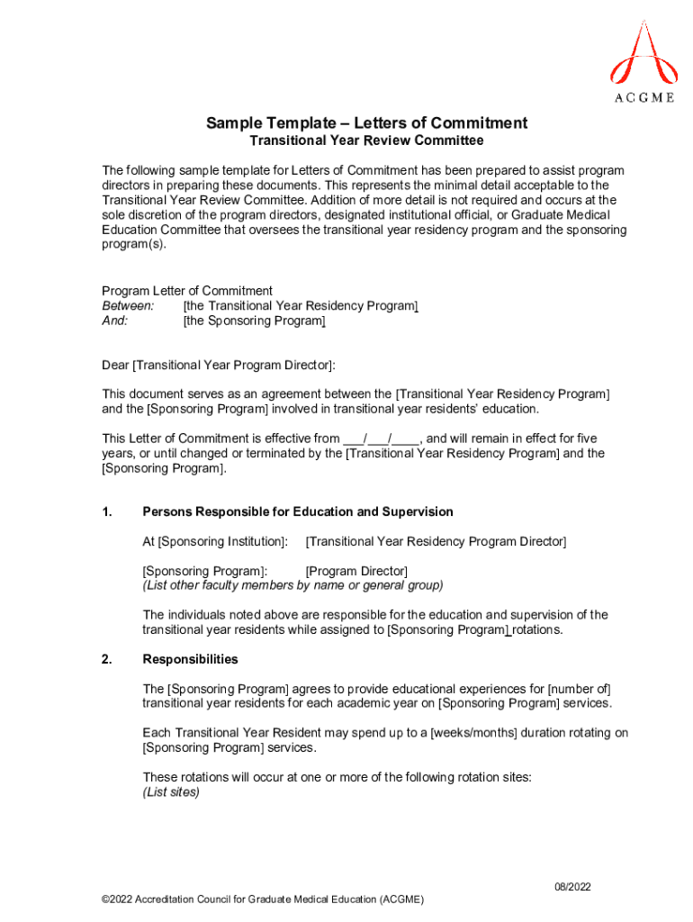 Fillable Online What Is a Letter of Commitment (With Tips and Template ...