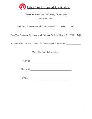 Fillable Online Church Survey Examples & Questionnaires - Free Church ...