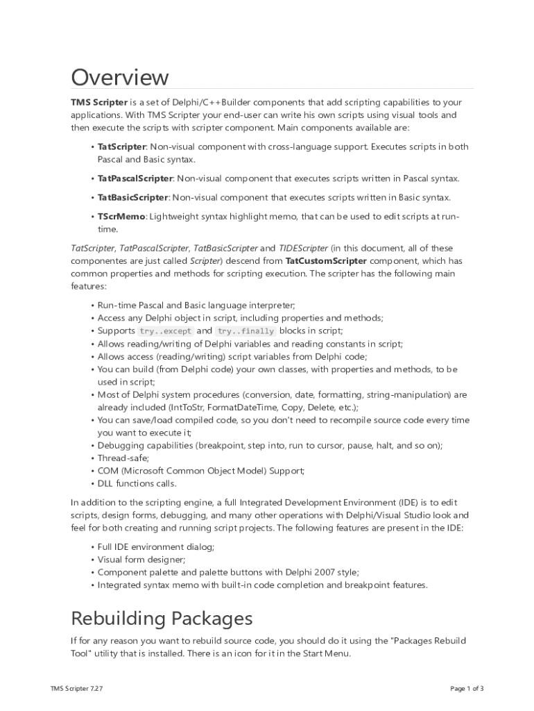 Fillable Online TMS Scripter Manual - software - doczz.net Fax Email Print - pdfFiller