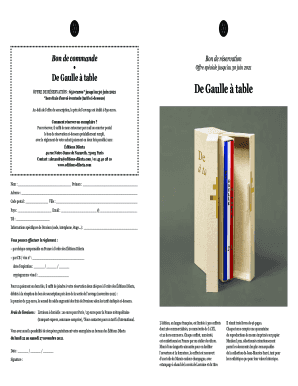 Fillable Online visitfrance.free.frBonCommandeEOrder form Bon de ...