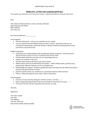 Fillable Online Template-Letter-for-Leaders-and-Elected-Officials-3.25. ...