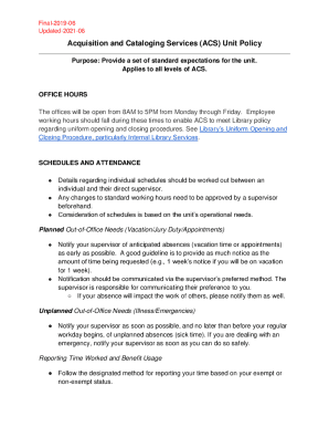 Fillable Online Acquisition and Cataloging Services (ACS) Unit Policy ...