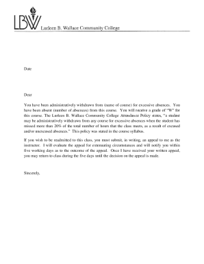 Fillable Online Administrative Withdrawal--Student Letter Form.pdf ...