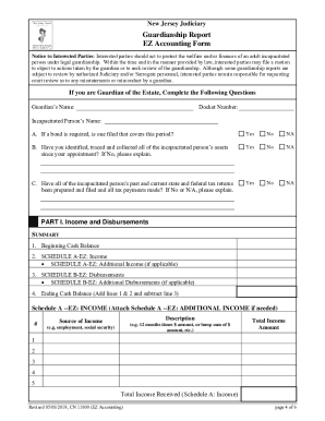 Fillable Online www.njcourts.gov forms 11800grdnshpezacctingSchedule A ...