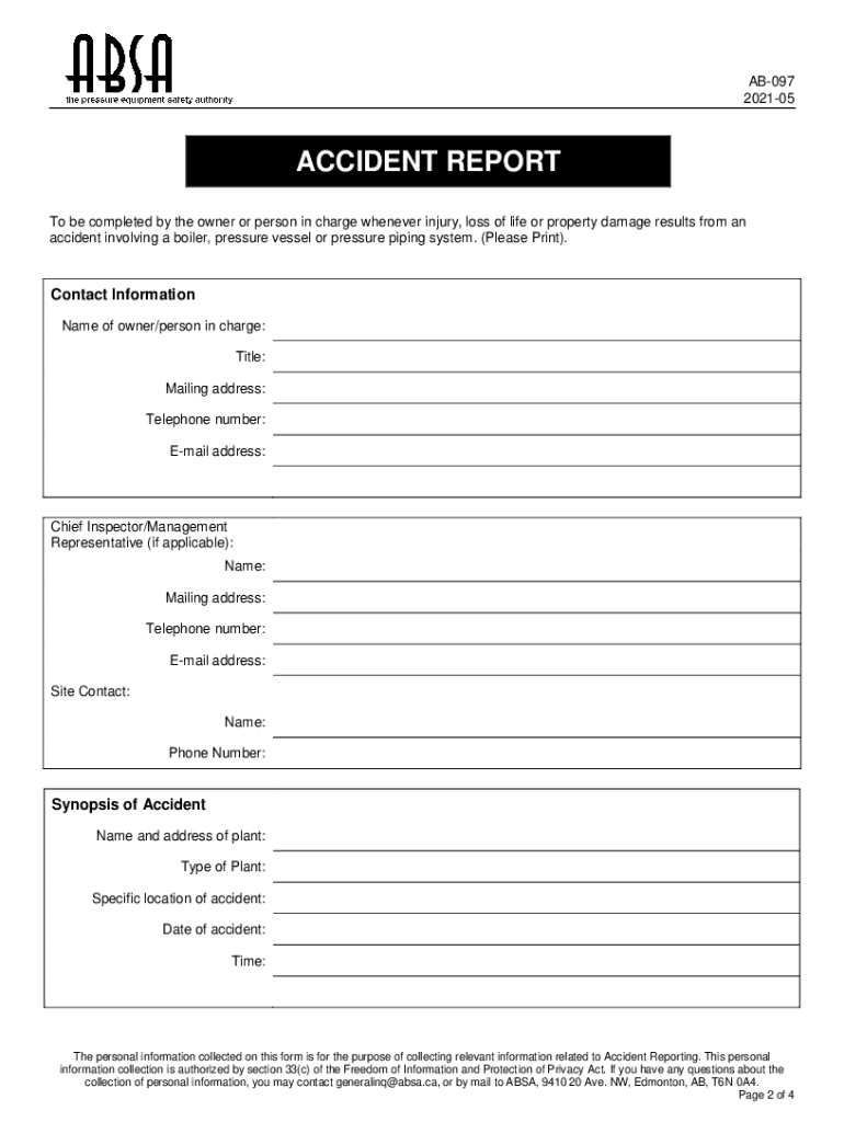 Fillable Online AB-097 Accident Reporting Form (D0000118-7).DOC - ABSA ...