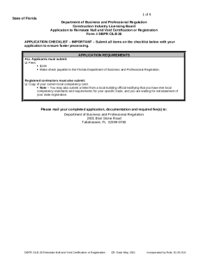 DBPR CILB 26 - Application to Reinstate Null and Void Certification or ...