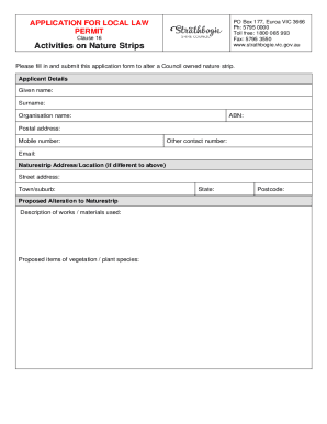 Fillable Online www.strathbogie.vic.gov.auimagesCompliancedepartmentPO Box 177, Euroa VIC 3666 ...