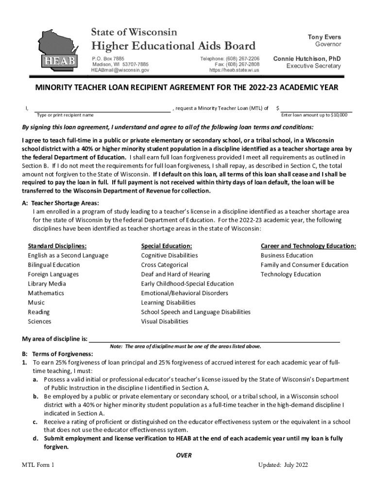 Fillable Online heab state wi State of Wisconsin - Higher Educational ...