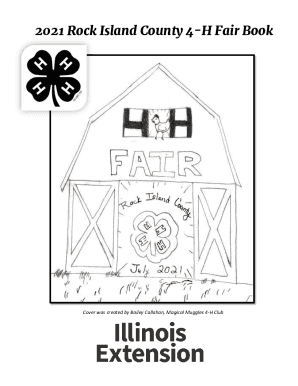 Fillable Online extension illinois 2021 Rock Island County 4-H Fair ...