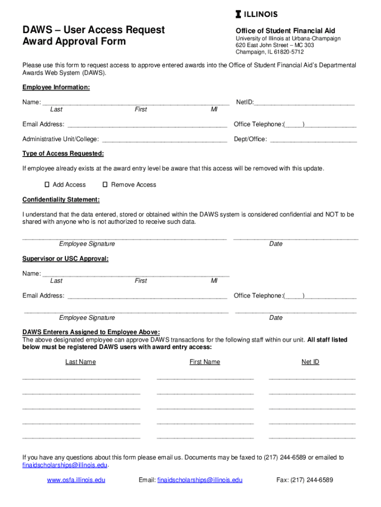 Fillable Online osfa illinois osfa.illinois.eduwp-contentuploadsDAWS ...