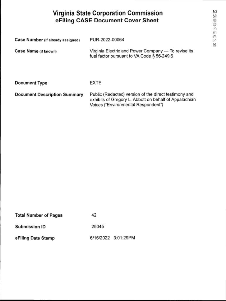 Fillable Online scc virginia Virginia State Corporation Commission ...