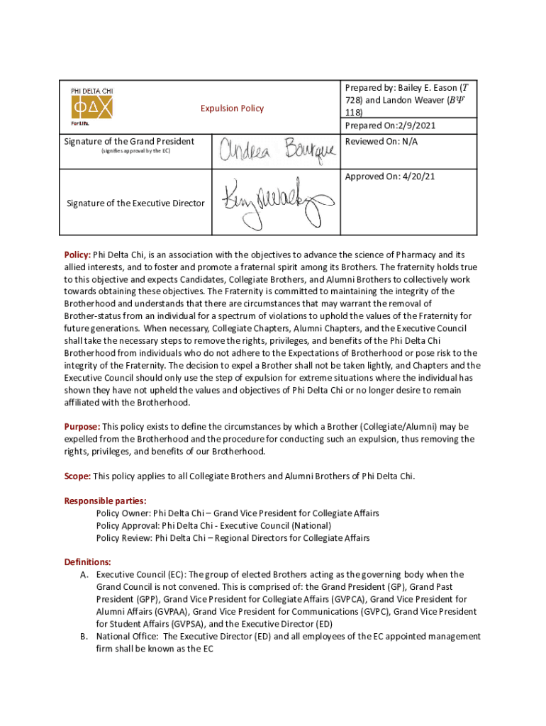 Fillable Online Signature of the Executive Director Signature of the ...