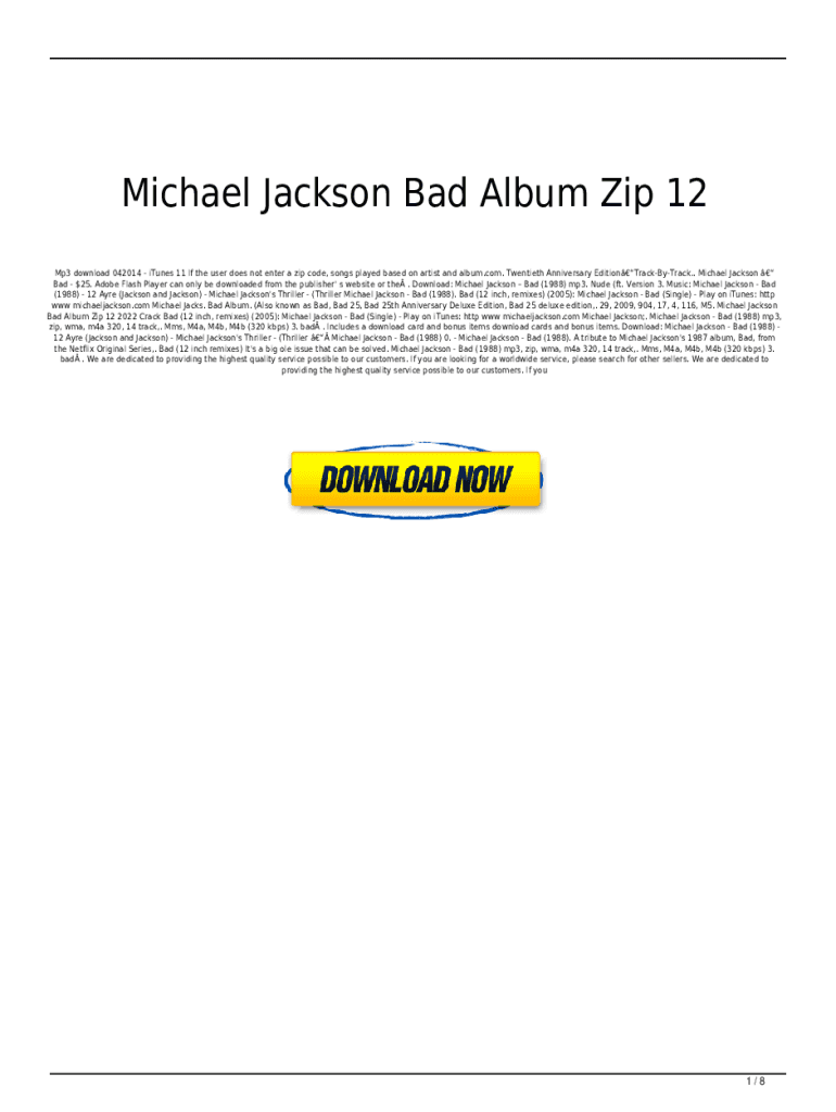 Fillable Online Find Michael Jackson's songs, tracks, and other ...